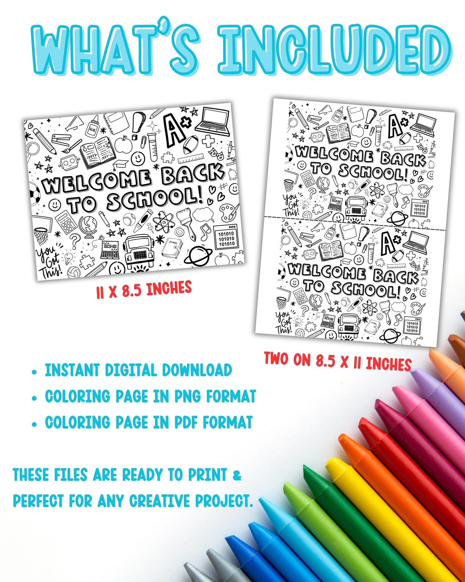 Welcome Back to School Coloring Page - Printable Back to School ...
