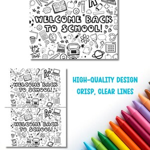Welcome Back to School Coloring Page - Printable Back to School ...
