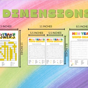 New Year's Eve Word Search Activity for Kids • Digital Download • PDF ...