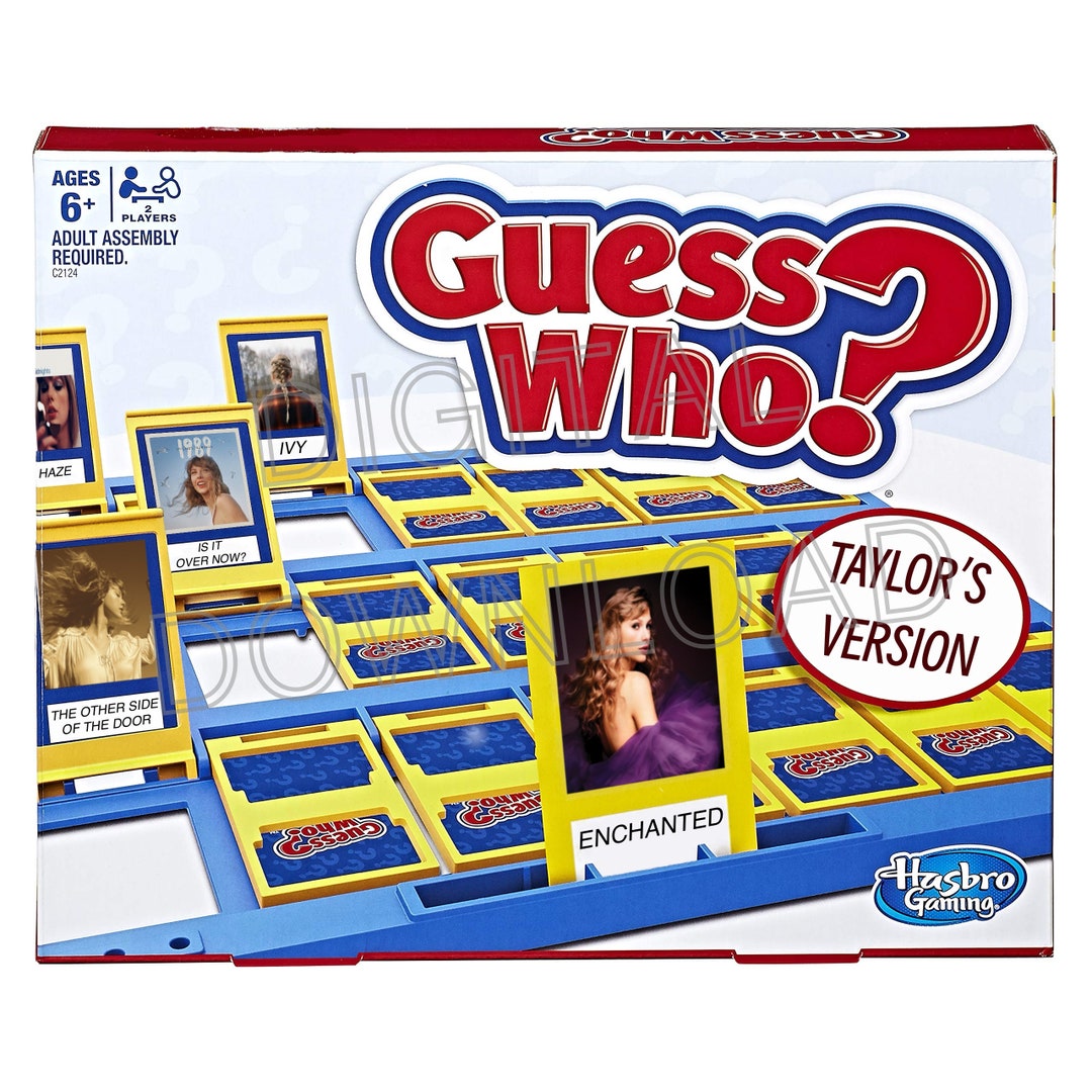 Taylor Swift Guess Who Downloadable Template - Etsy UK