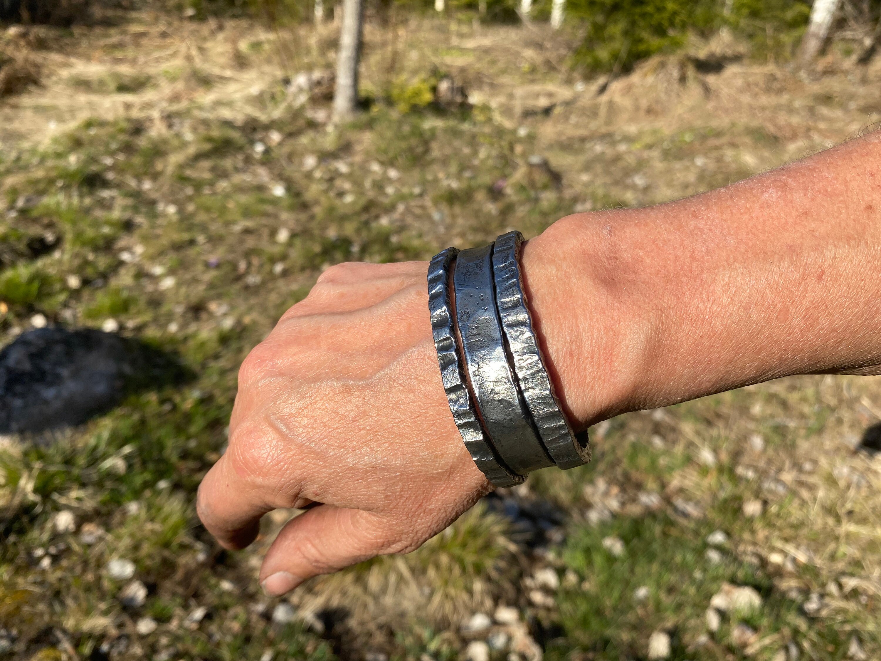 Cuffs, Bracelets, Jewelry, Viking, Forged, Iron, Blacksmith - Etsy Sweden
