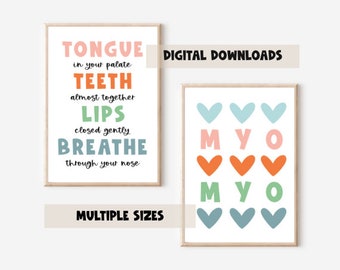 Myofunctional Therapy Room Rainbow Decor Myo Set of Digital Downloads ...