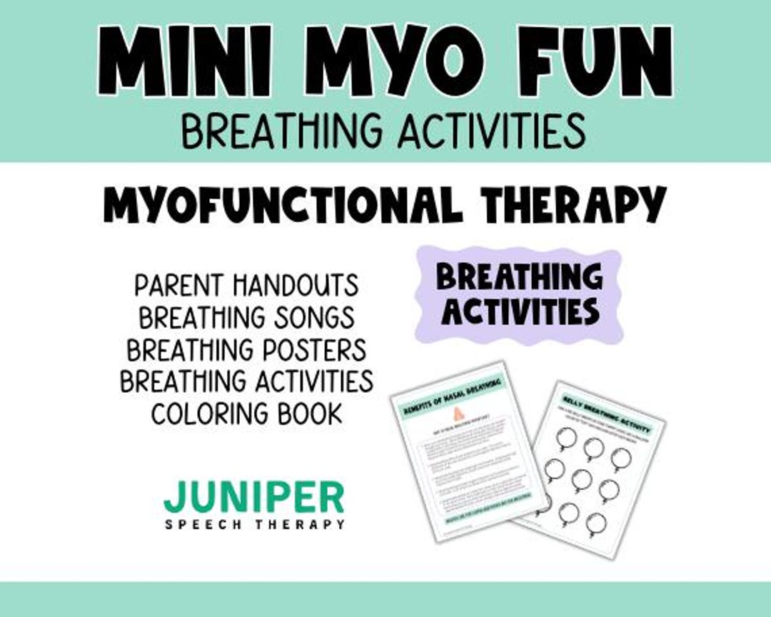 Mini Myo Fun: Breathing Activities Early Intervention Myofunctional ...