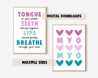 Myofunctional Therapy Room Rainbow Decor Myo Set of Digital Downloads ...