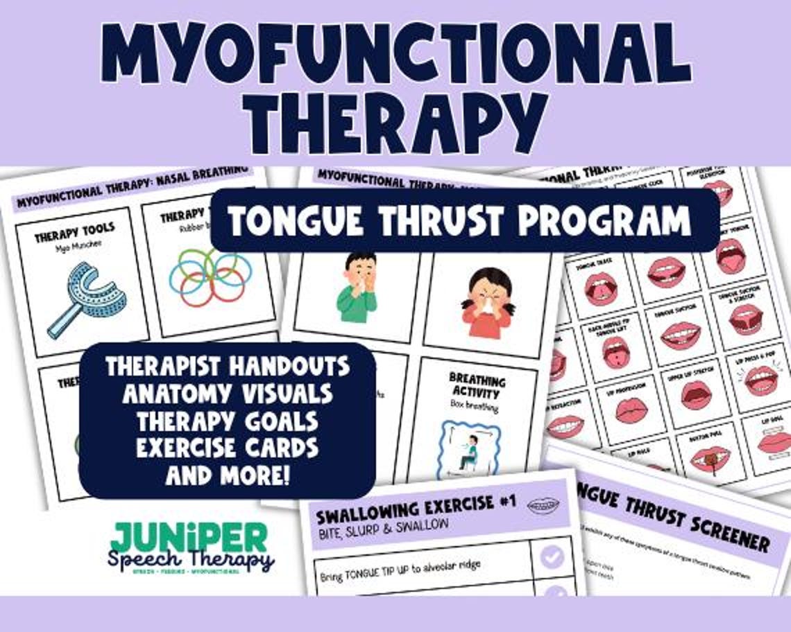 Myofunctional Therapy: Tongue Thrust Program - Etsy
