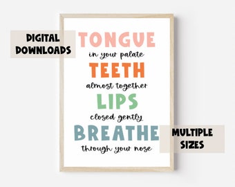 Myofunctional Therapy Room Decor Myo Rainbow Digital Download - Etsy