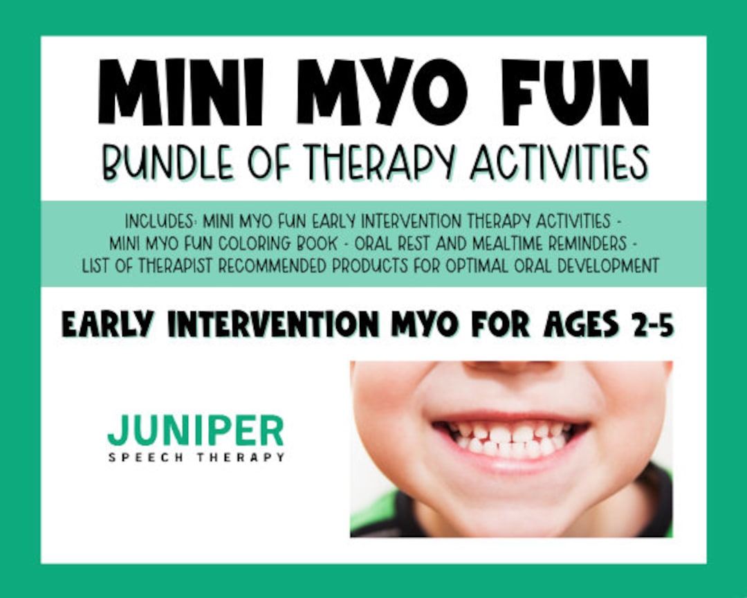 Mini Myo Fun Bundle: Early Intervention Myofunctional Therapy ...