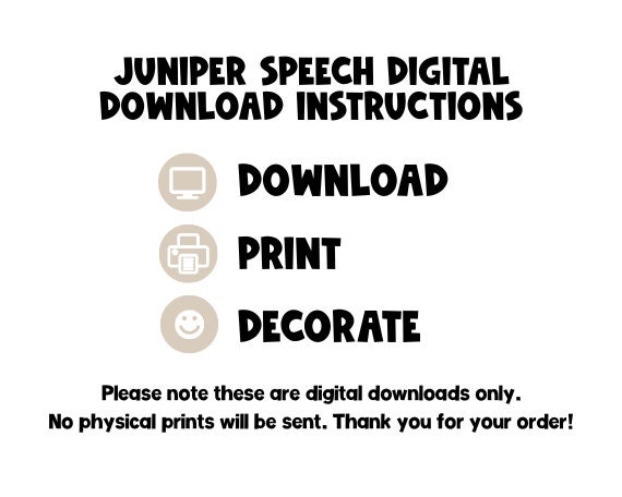 Speech Therapy Speech Room Decor SLP Printable Rainbow Digital Download ...