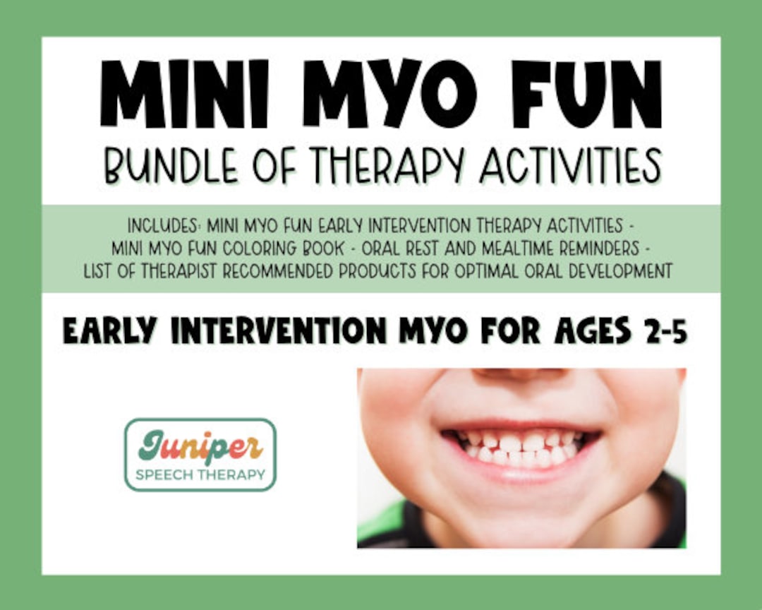 Mini Myo Fun Bundle: Early Intervention Myofunctional Therapy ...