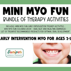 Mini Myo Fun Bundle: Early Intervention Myofunctional Therapy ...