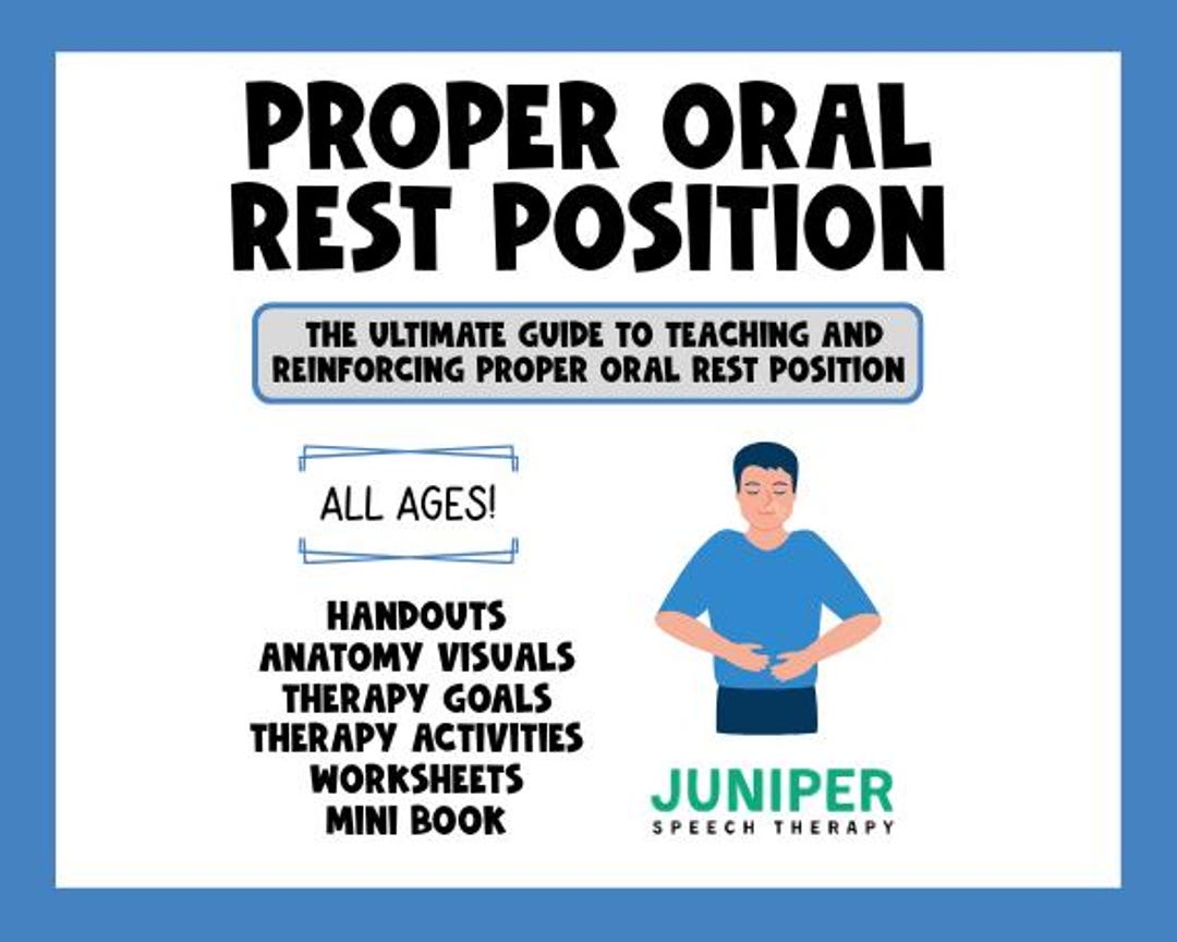 Myofunctional Therapy Proper Oral Rest Position Guide - Etsy
