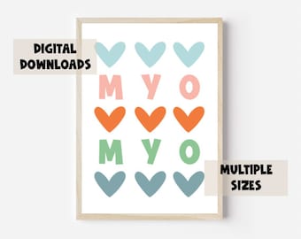 Myofunctional Therapy Room Decor Myo Proper Oral Rest Position Retro ...