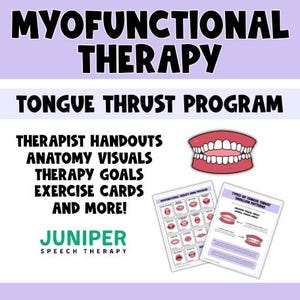Myofunctional Therapy: Tongue Thrust Program - Etsy