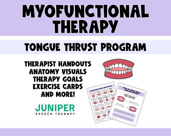 Myofunctional Therapy: Tongue Thrust Program - Etsy