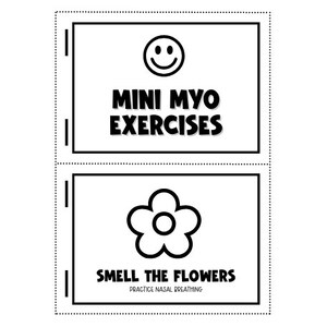 Mini Myo Fun Therapy Activities: Early Intervention Myofunctional ...
