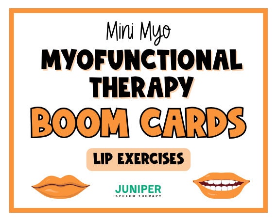 Myofunctional Therapy BOOM CARDS Early Intervention Lip Exercises - Etsy