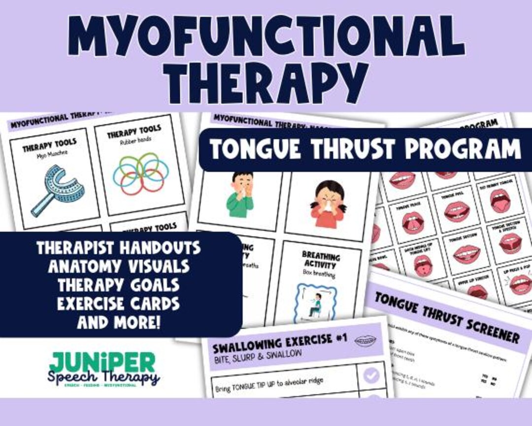 Myofunctional Therapy: Tongue Thrust Program - Etsy