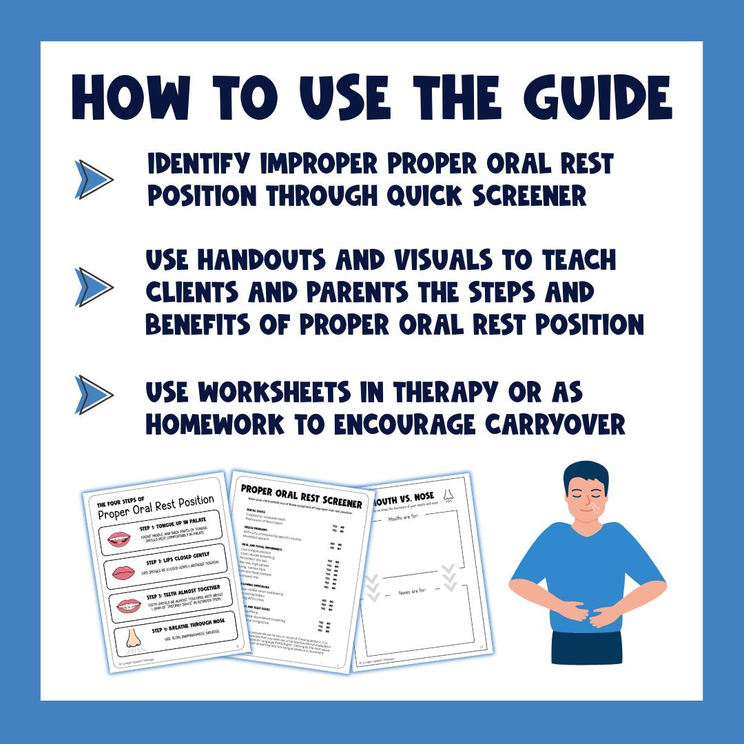 Myofunctional Therapy Proper Oral Rest Position Guide - Etsy