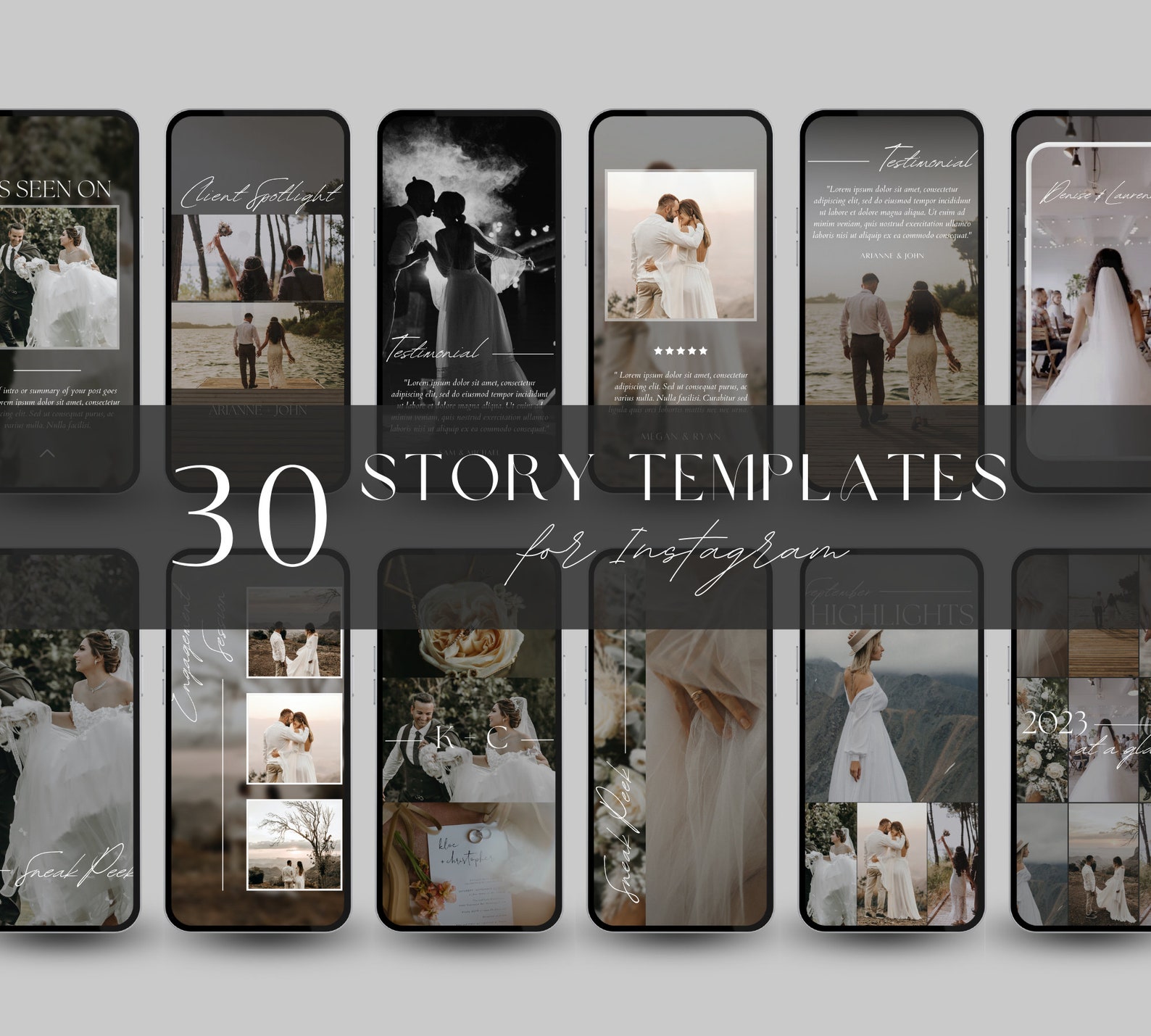 Photography Instagram Story Templates, Small Business Social Media ...