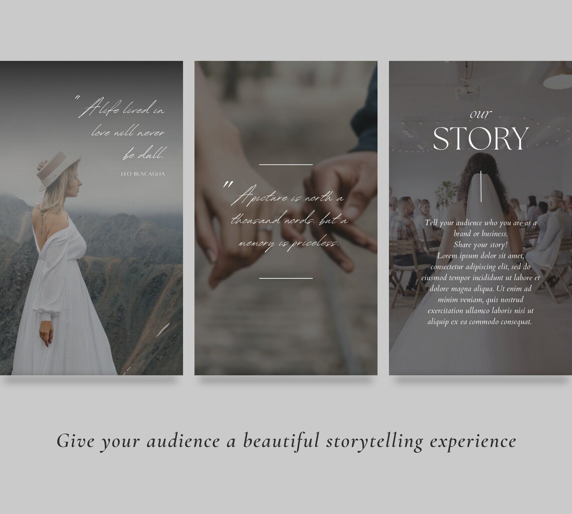 Photography Instagram Story Templates, Small Business Social Media ...