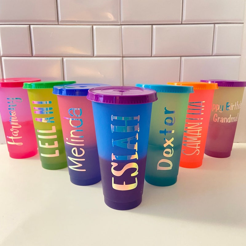 Personalized Plastic Cups - Etsy