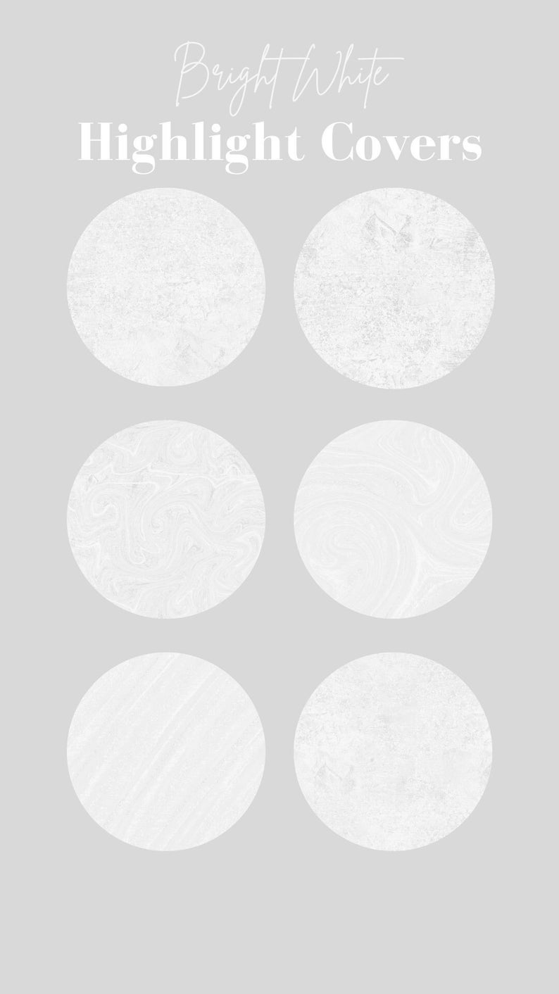 Bright White Instagram Highlight Covers | Instagram Highlight Covers ...