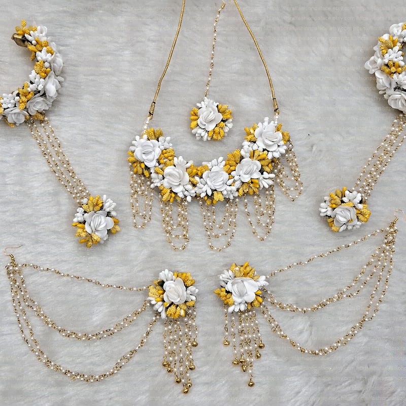 Yellow Jewelry Set - Etsy