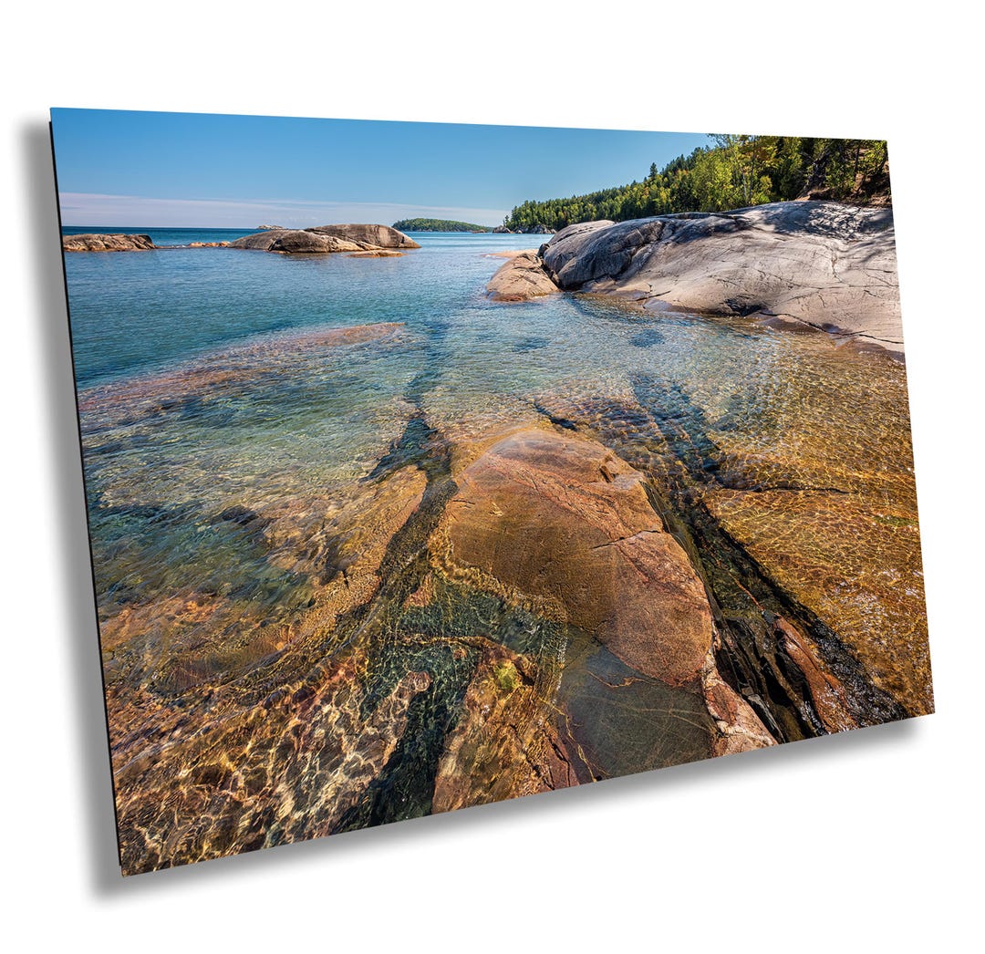Underwater Rocky Shoreline, Wetmore Landing/trail, Little Presque Isle ...