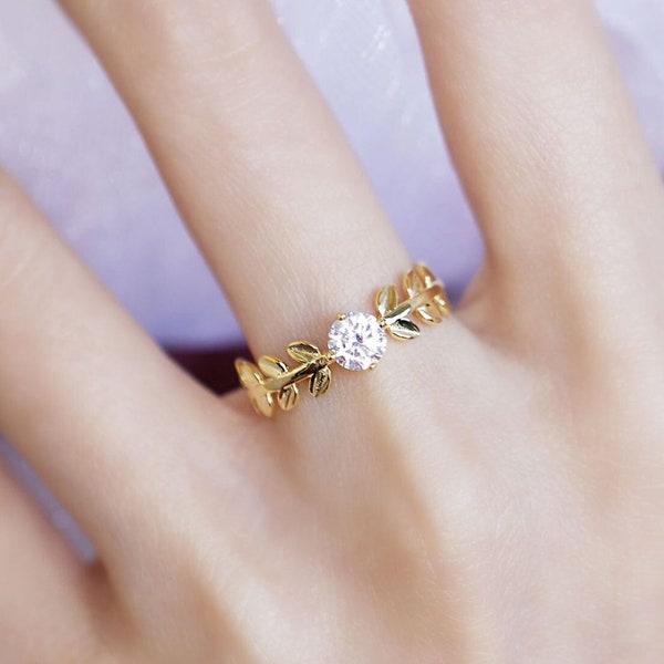 Gold Branch Ring - Etsy