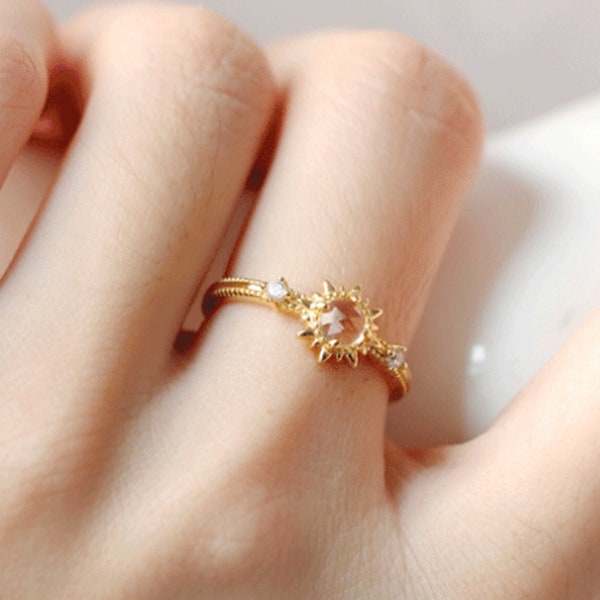 Sunflower Ring - Etsy