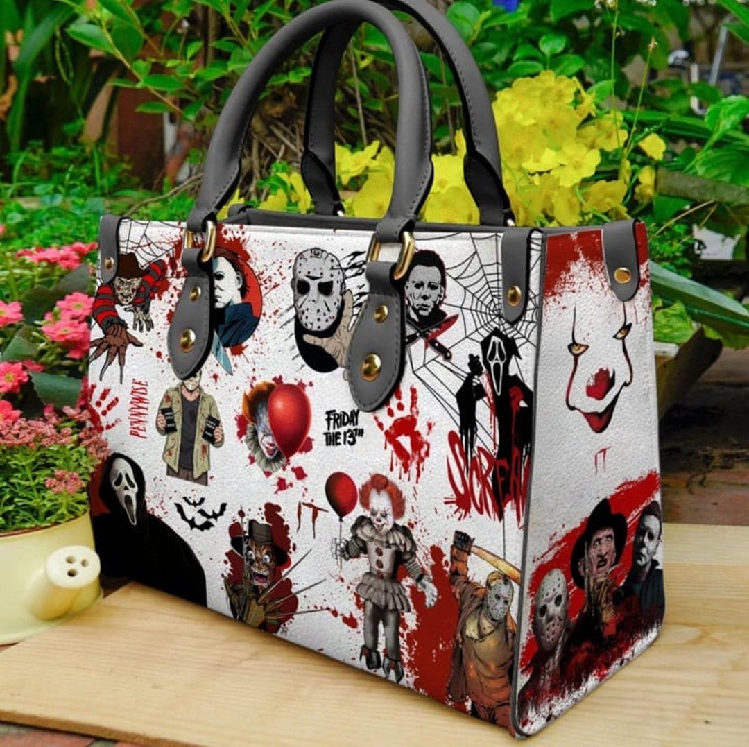 Halloween Horror Movies Characters Leather Bag for - Etsy