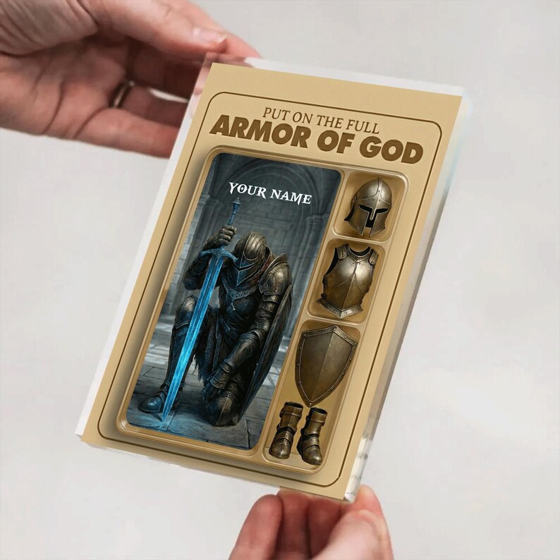 Put on the Full Armor of God, Custom Acrylic Block, Prayer Best Gifts ...