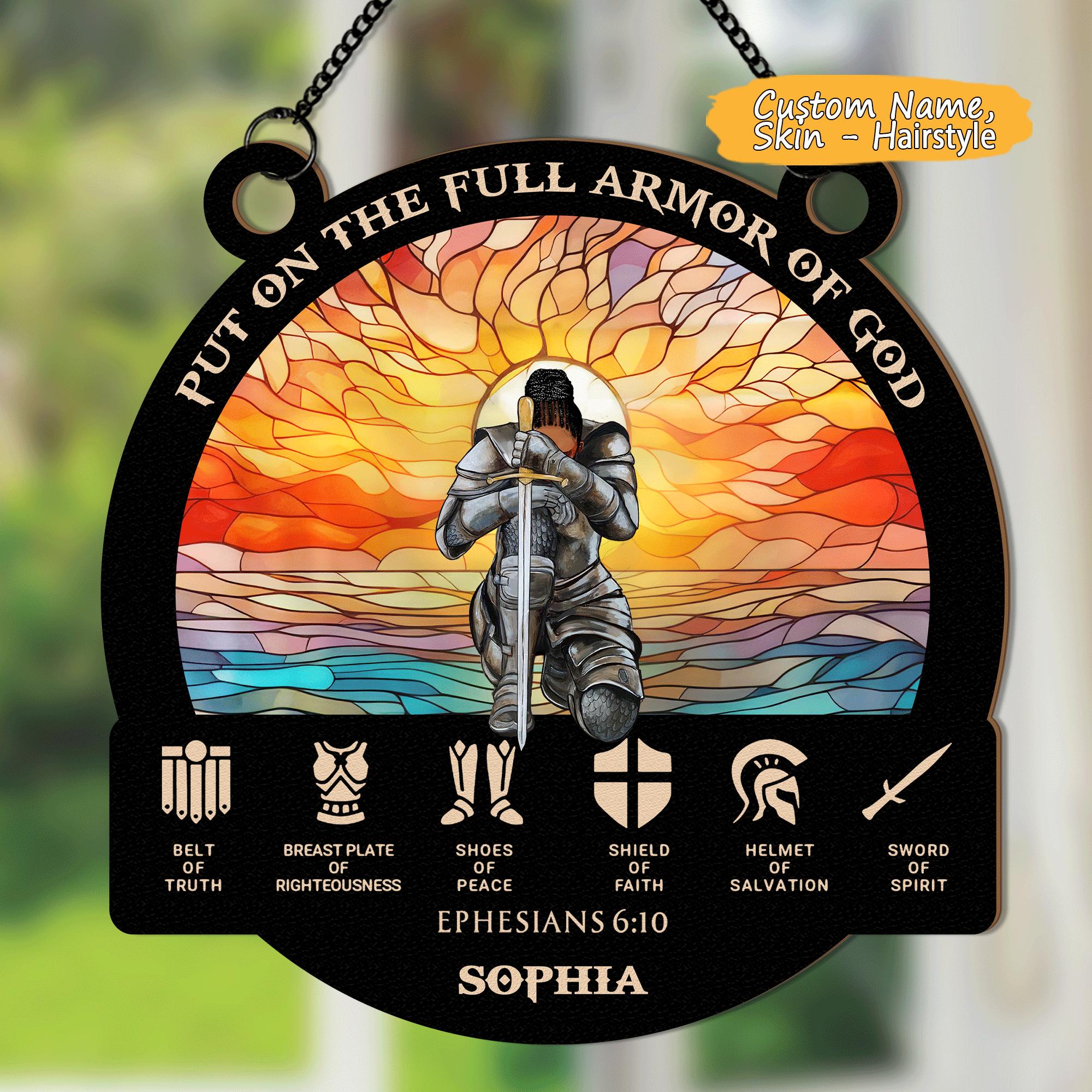 Put the Full Armor of God, Custom Window Hanging Decoration Ornament ...