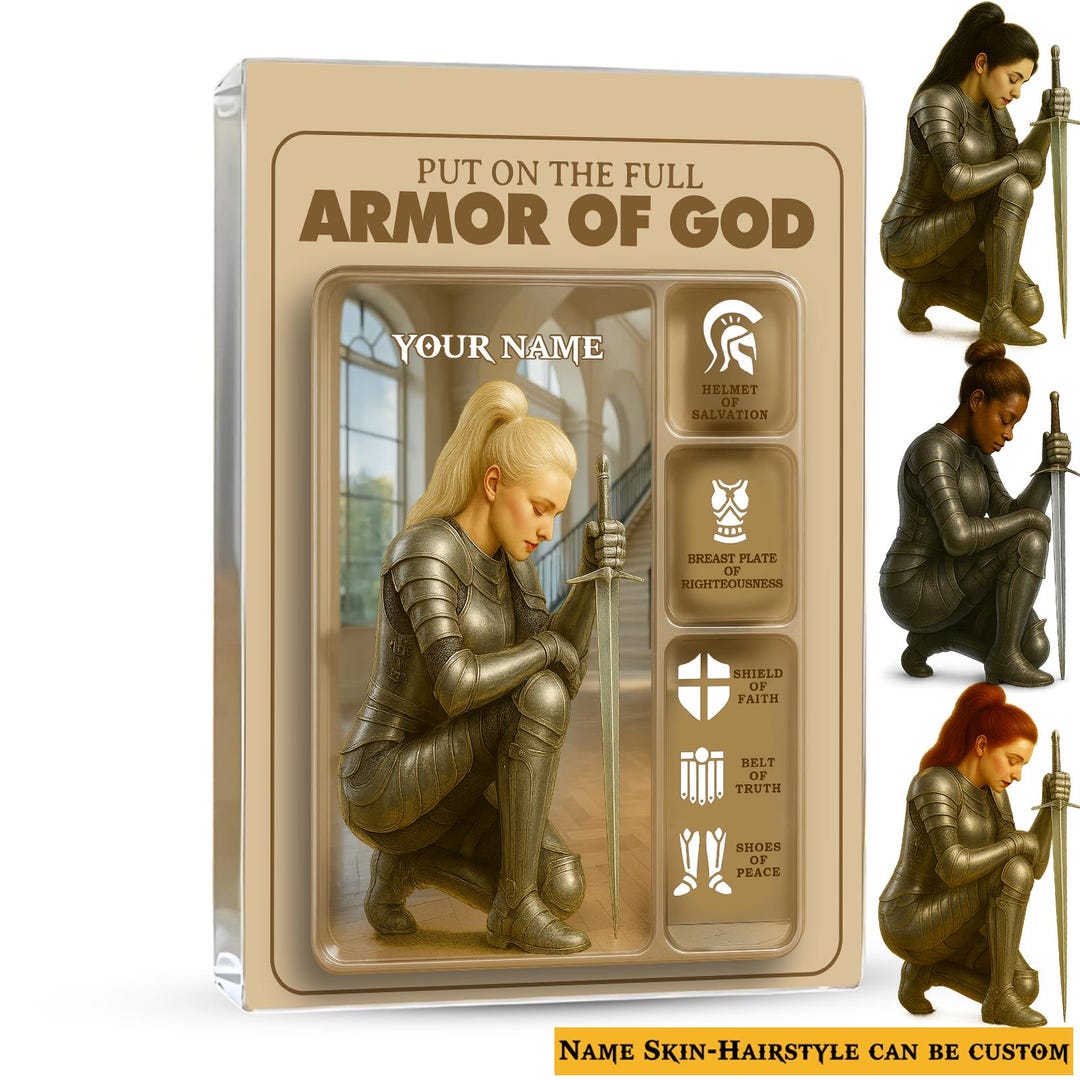 Put the Full Armor of God, Custom Acrylic Block, Prayer Best Gift ...