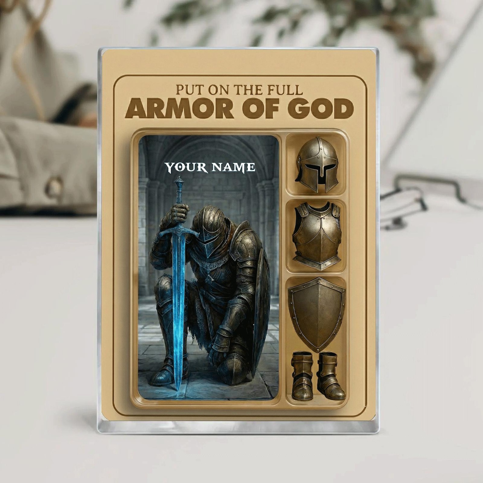 Put on the Full Armor of God, Custom Acrylic Block, Prayer Best Gifts ...