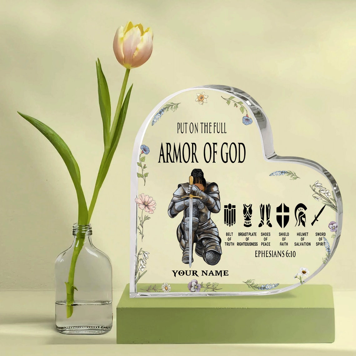 Custom Acrylic Plaque, Put the Full Armor of God, Acrylic Plaque ...
