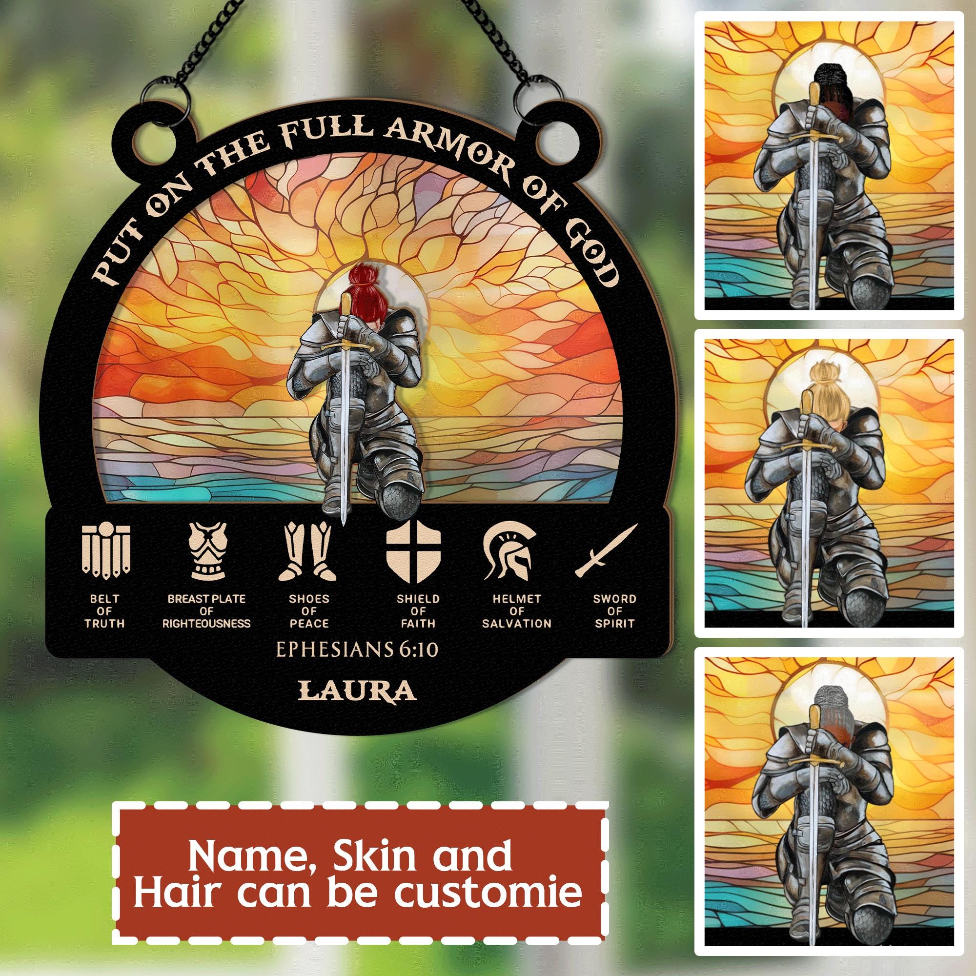 Put the Full Armor of God, Custom Window Hanging Decoration Ornament ...