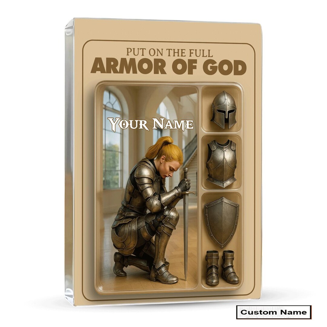 Put the Full Armor of God, Custom Acrylic Block, Prayer Best Gift ...