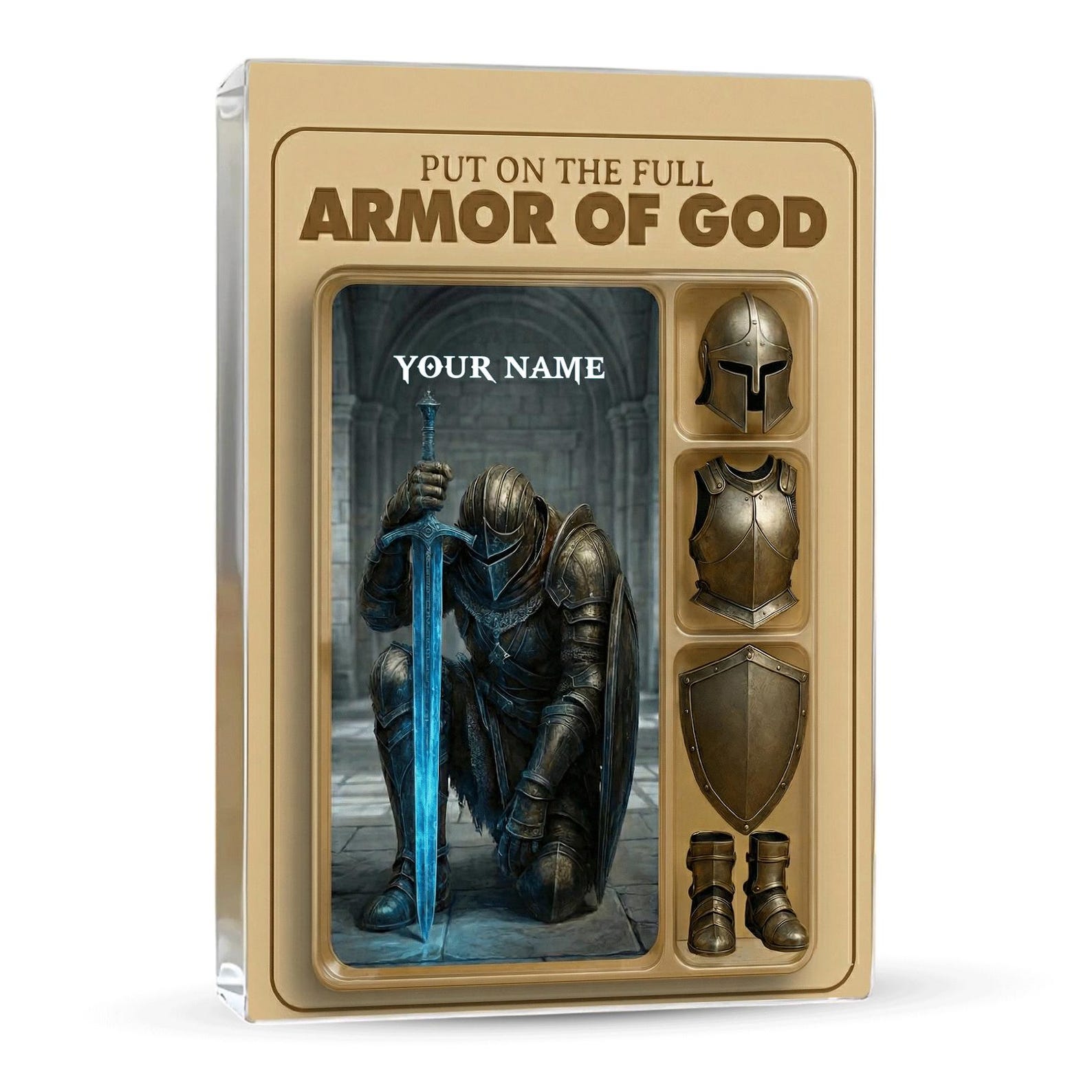 Put on the Full Armor of God, Custom Acrylic Block, Prayer Best Gifts ...