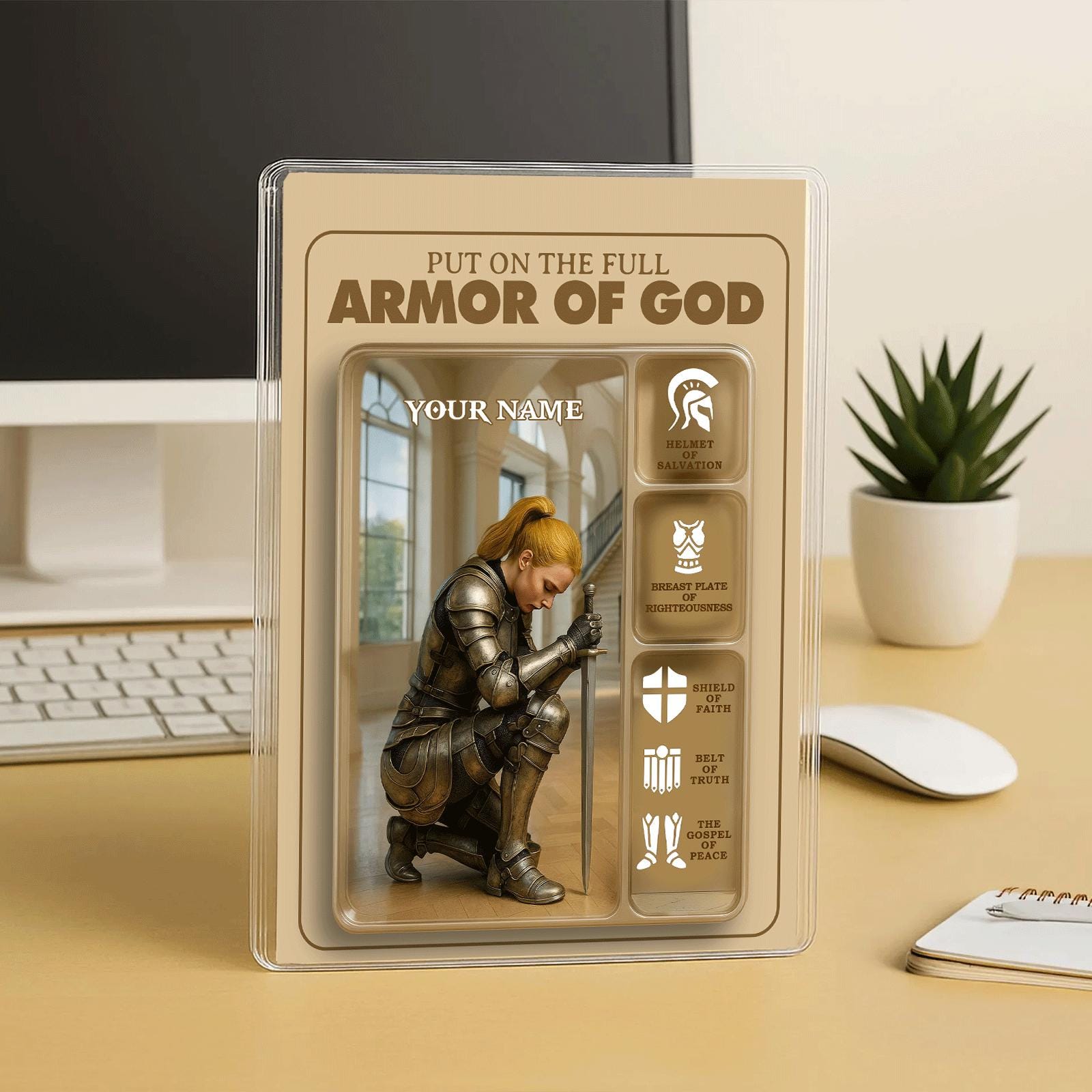 Put the Full Armor of God, Custom Acrylic Block, Prayer Best Gift ...