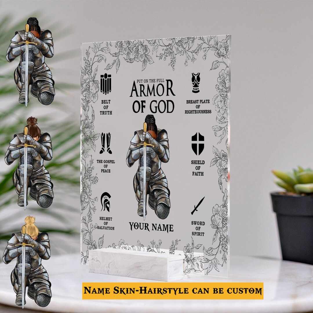 Custom Acrylic Plaque Armor of God' Plaque - Christian Gifts - Etsy
