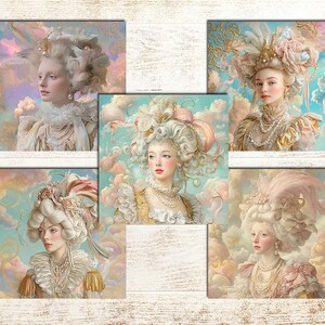 Rococo Digital Paper: Printable Scrapbook Kit (digital Download) - Etsy