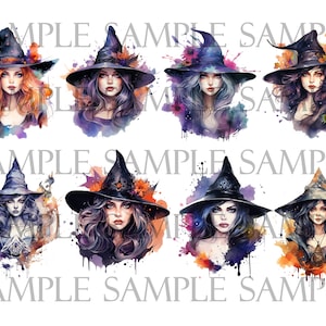 Witches Clip Art PNG Files, Transparent PNG, Clipart Graphics, Digital ...