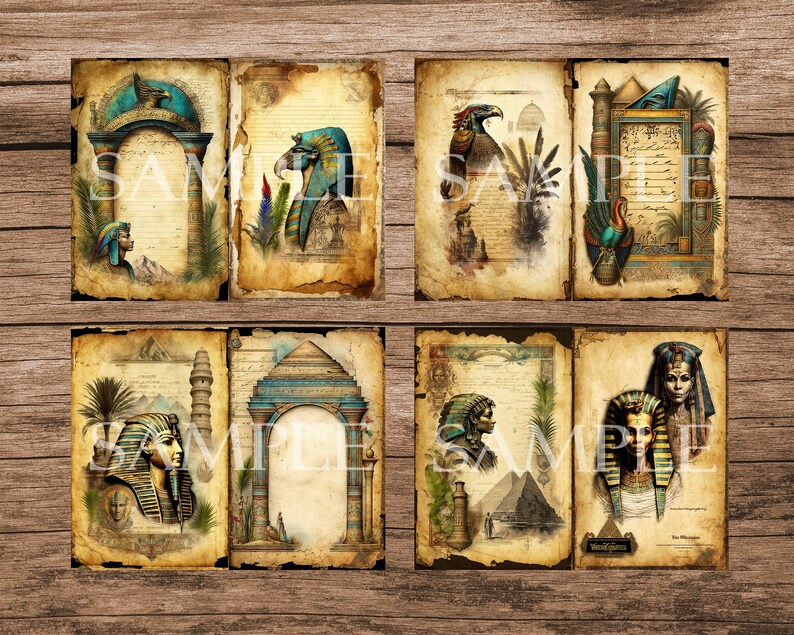 Ancient Egypt Journal Pages Junk Journal Kit Journaling - Etsy