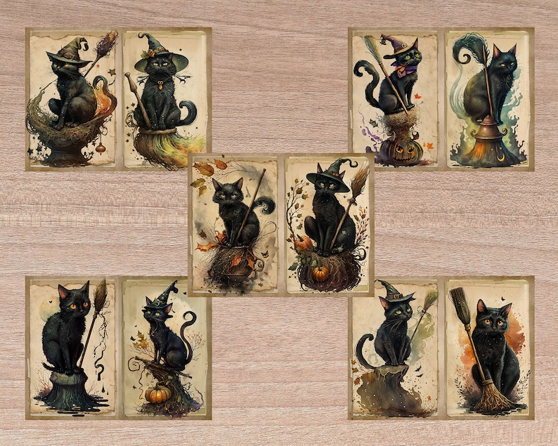Cat Wizards Junk Journal Pages: Ephemera Kit (digital Download) - Etsy