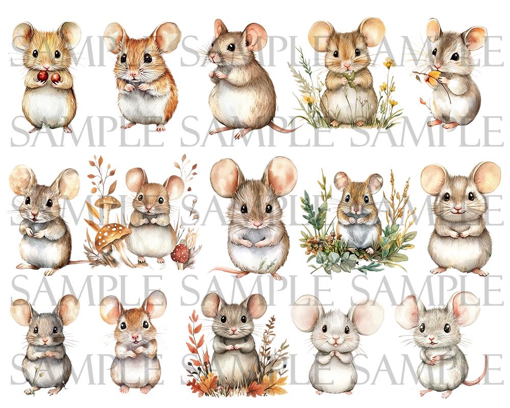 Cute Mice Clip Art, PNG Files, PNG Transparent, Clipart Graphics ...