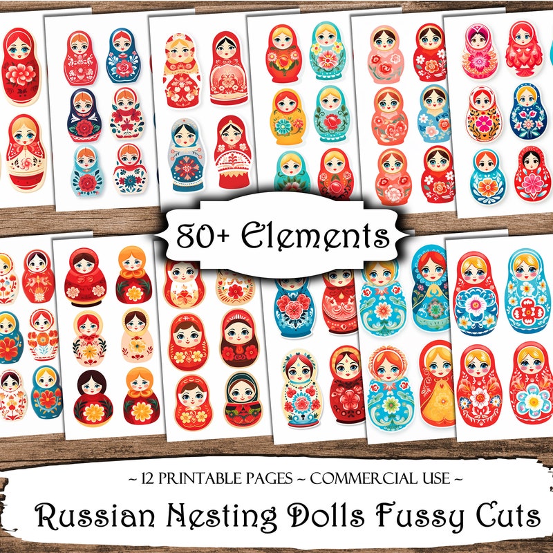 Matryoshka Clipart - Etsy