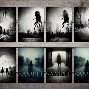 Dark Spooky Printable Journal Pages: Ephemera Scrapbook Paper (digital ...