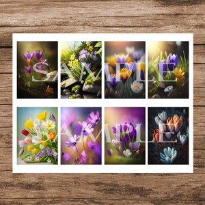 Spring Printable ATC Cards, Junk Journal Cards, Digital Paper ...