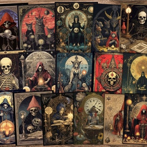 Esoteric Printable Papers, Occult Journal, Junk Journal Kit, Ephemera ...